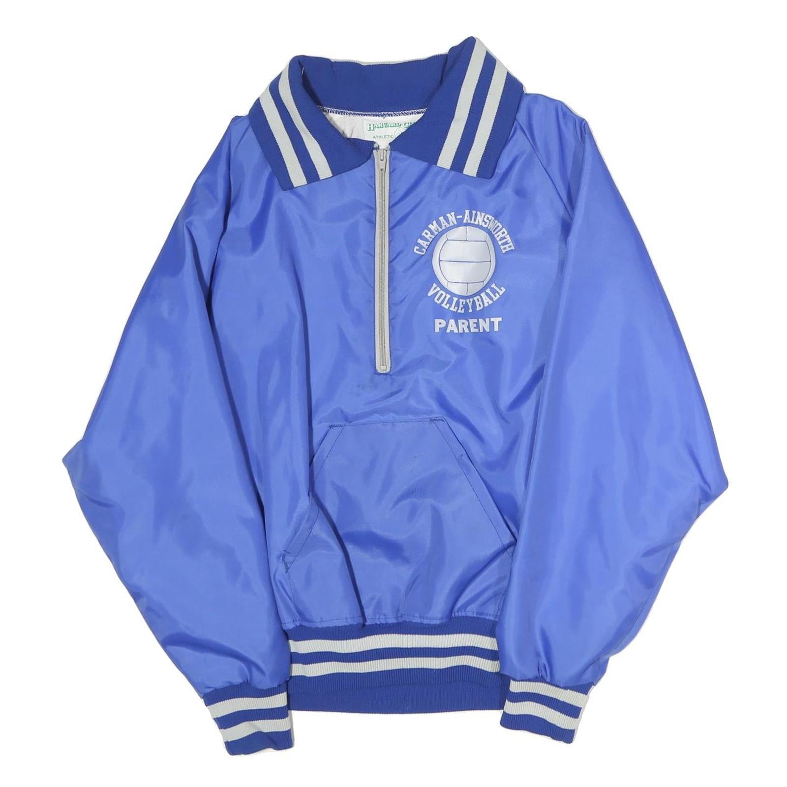 HARVARD CLOTHING Mens Blue Volleyball Parent Jacket XL Polyester Bombe ...
