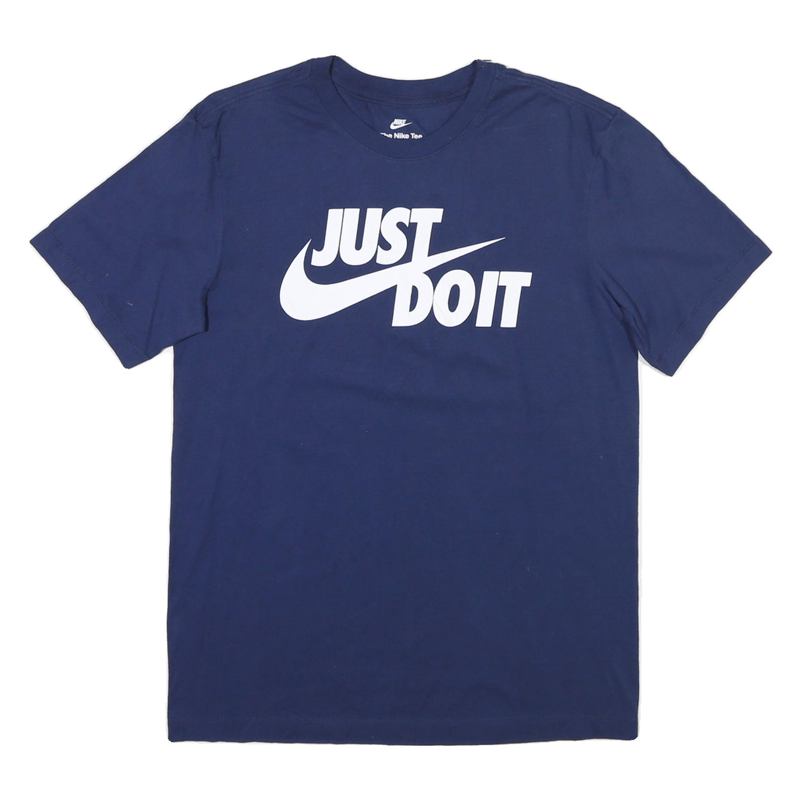 NIKE Mens Blue Just Do It Graphic T-Shirt S Short Sleeve Crew Neck Pri ...