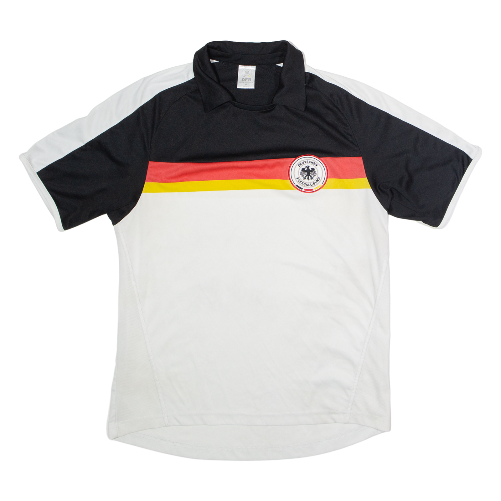 DFB Germany Fan Mens Football Shirt Jersey White Collared M – Cerqular