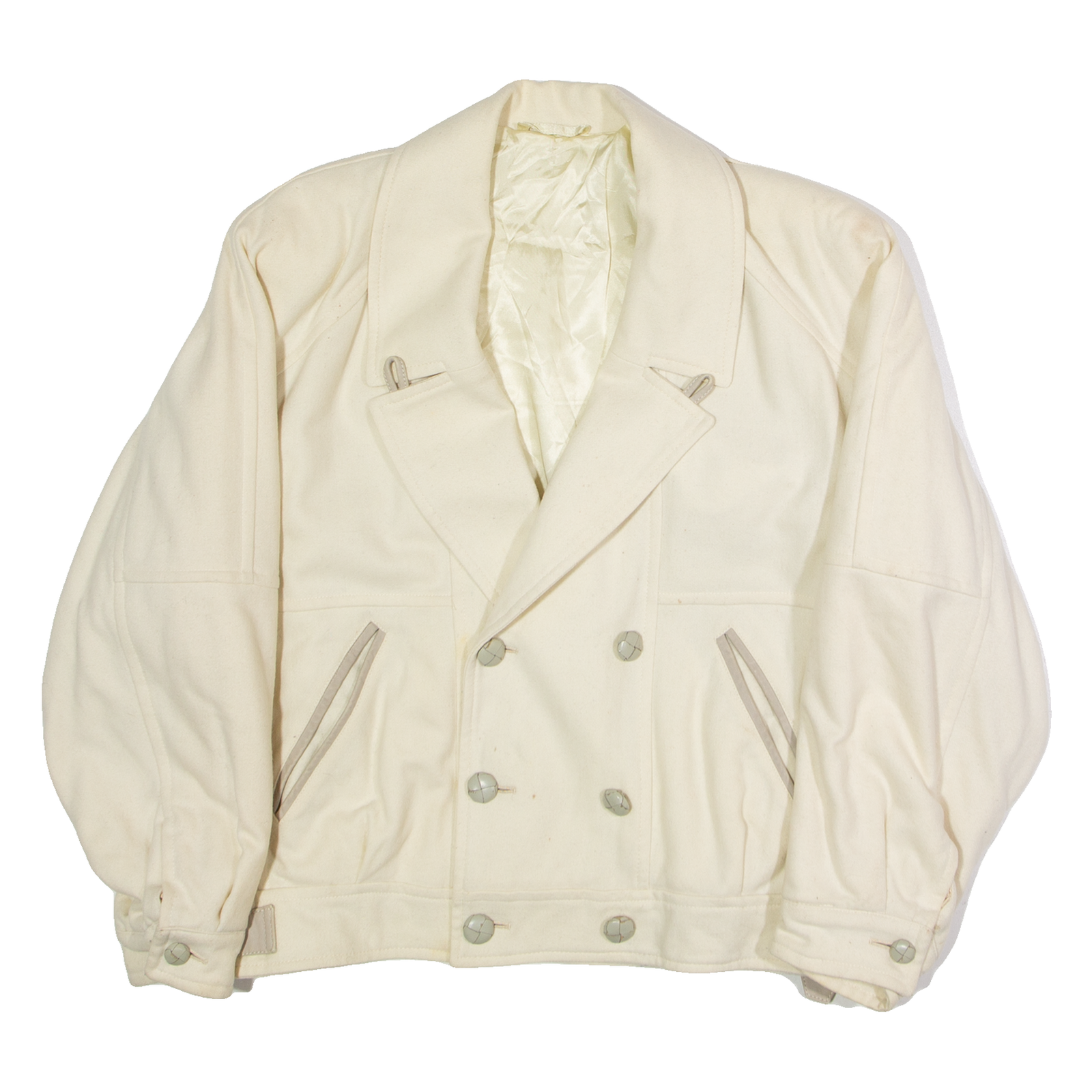 BIGNOMI Womens Flight Jacket Cream 90s XL – Cerqular