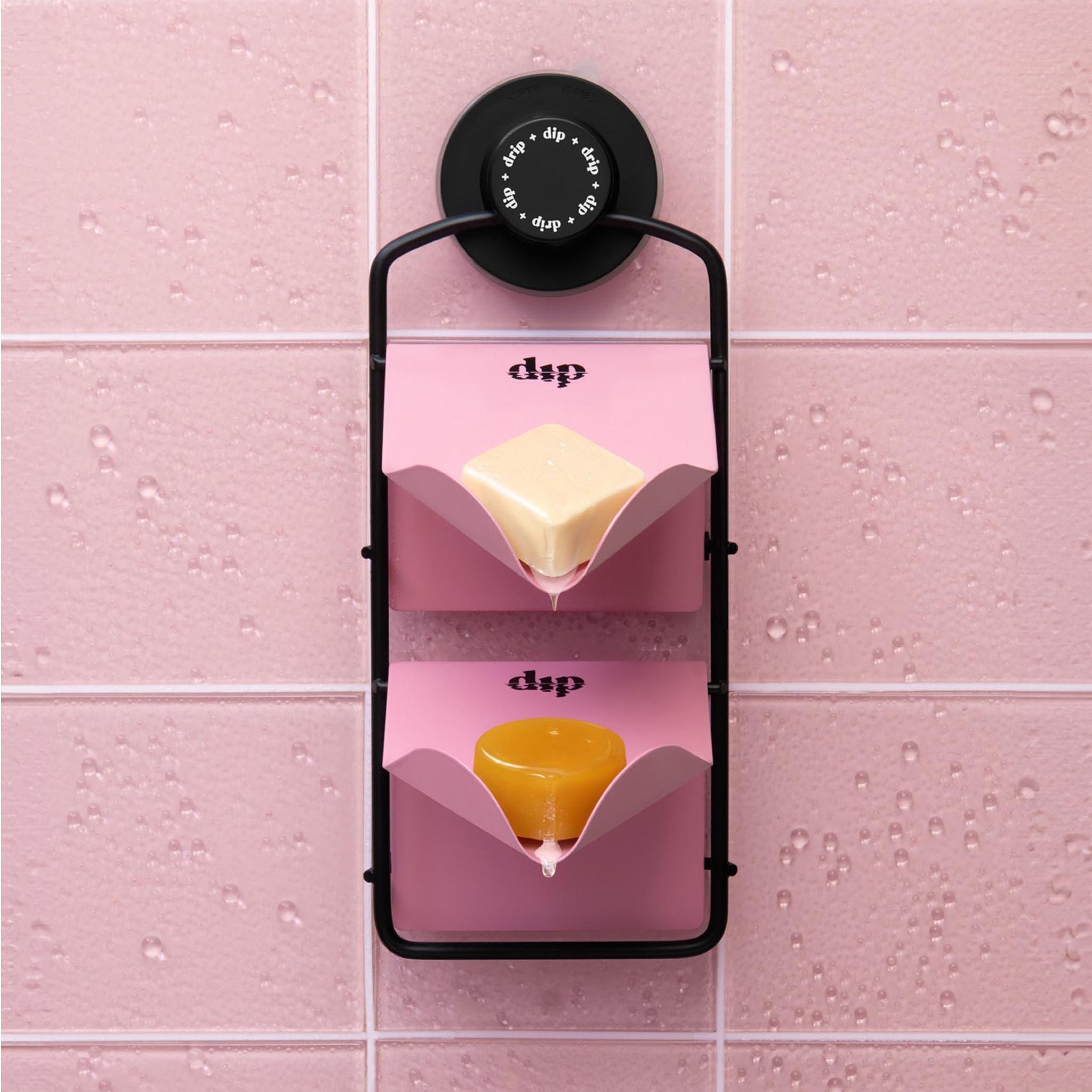 Dip Shower Rack with Pink and Pink Stands – Cerqular