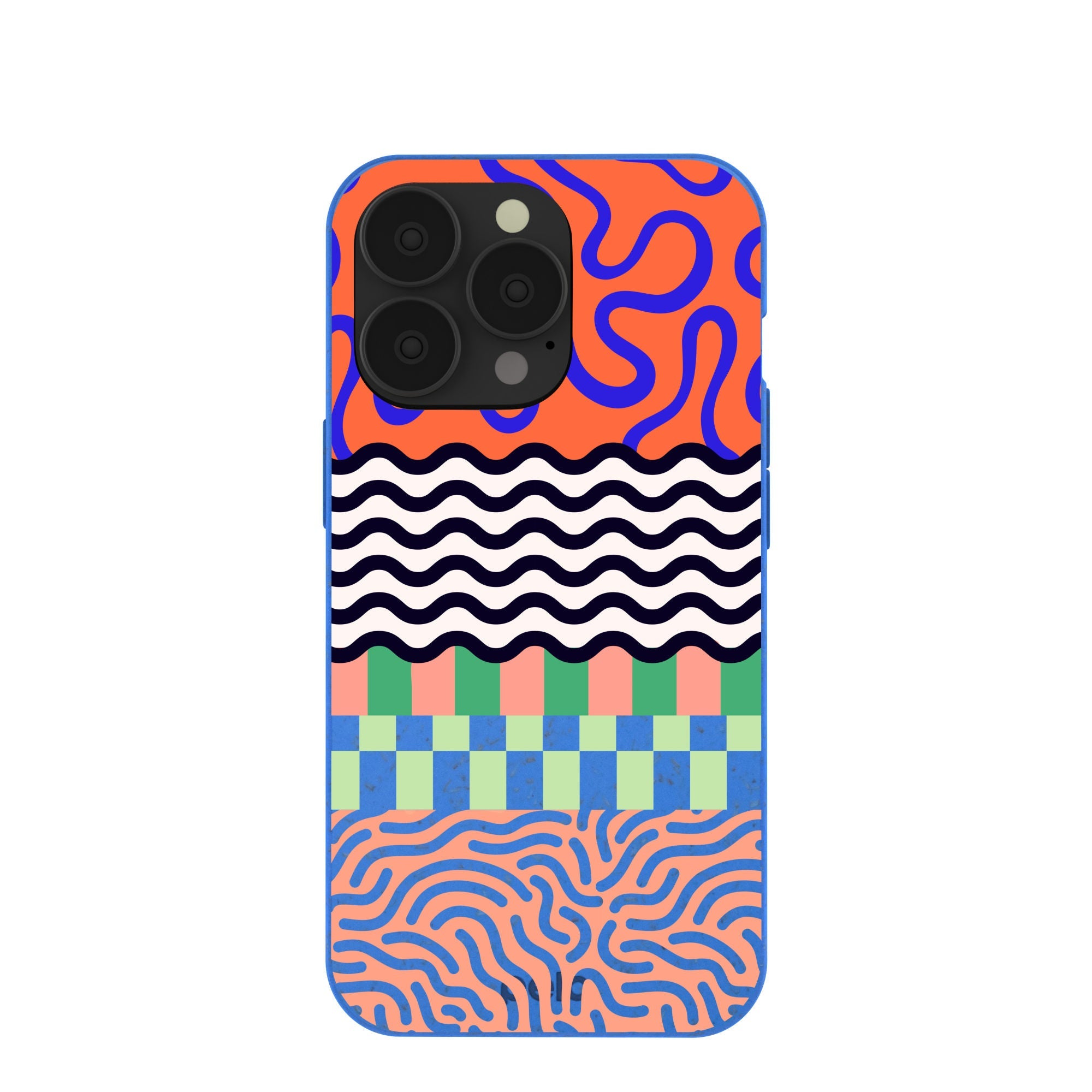 Electric Blue Tangerine Mix iPhone 13 Pro Case – Cerqular