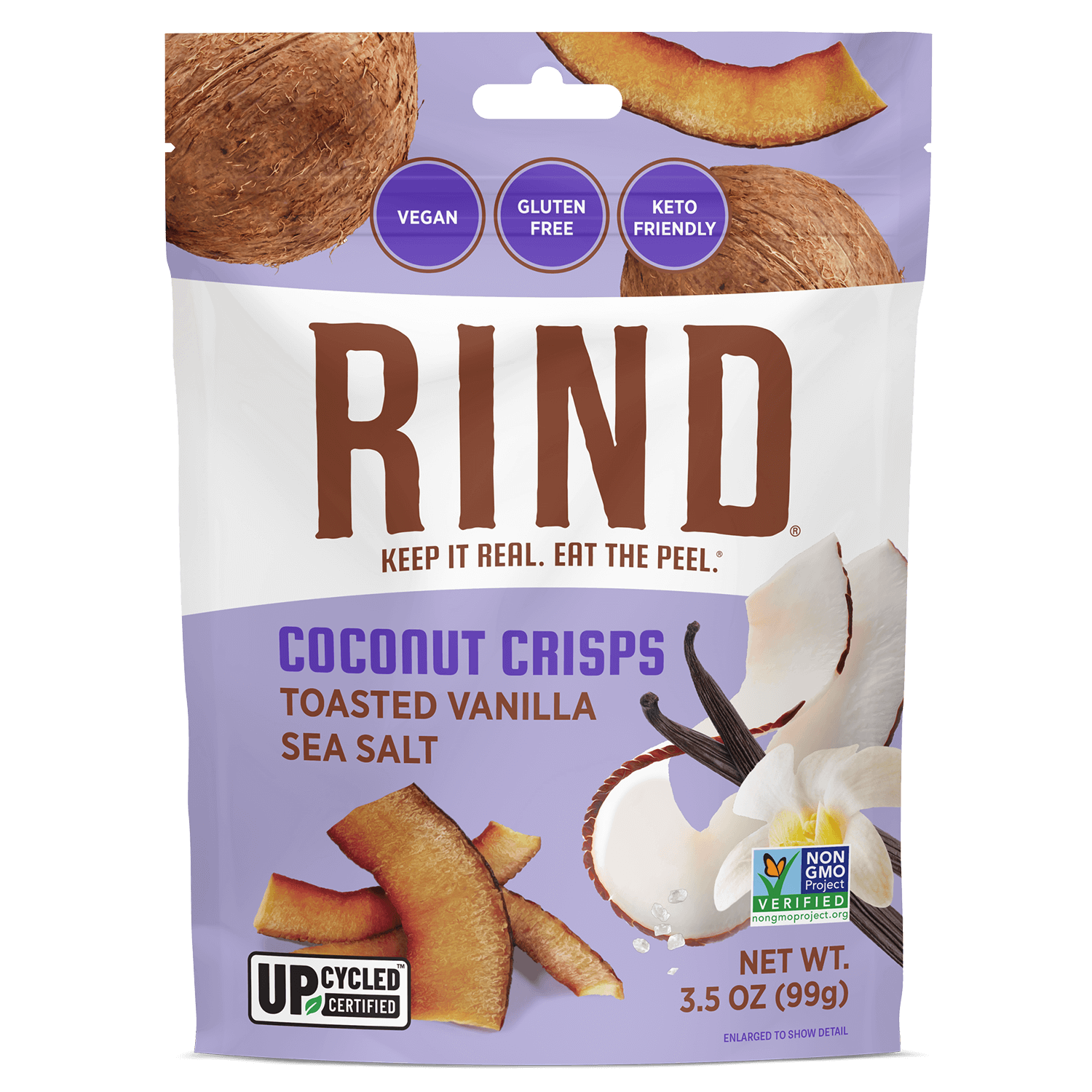 RIND Snacks Toasted Vanilla Coconut Crisps, Keto-Friendly – Cerqular