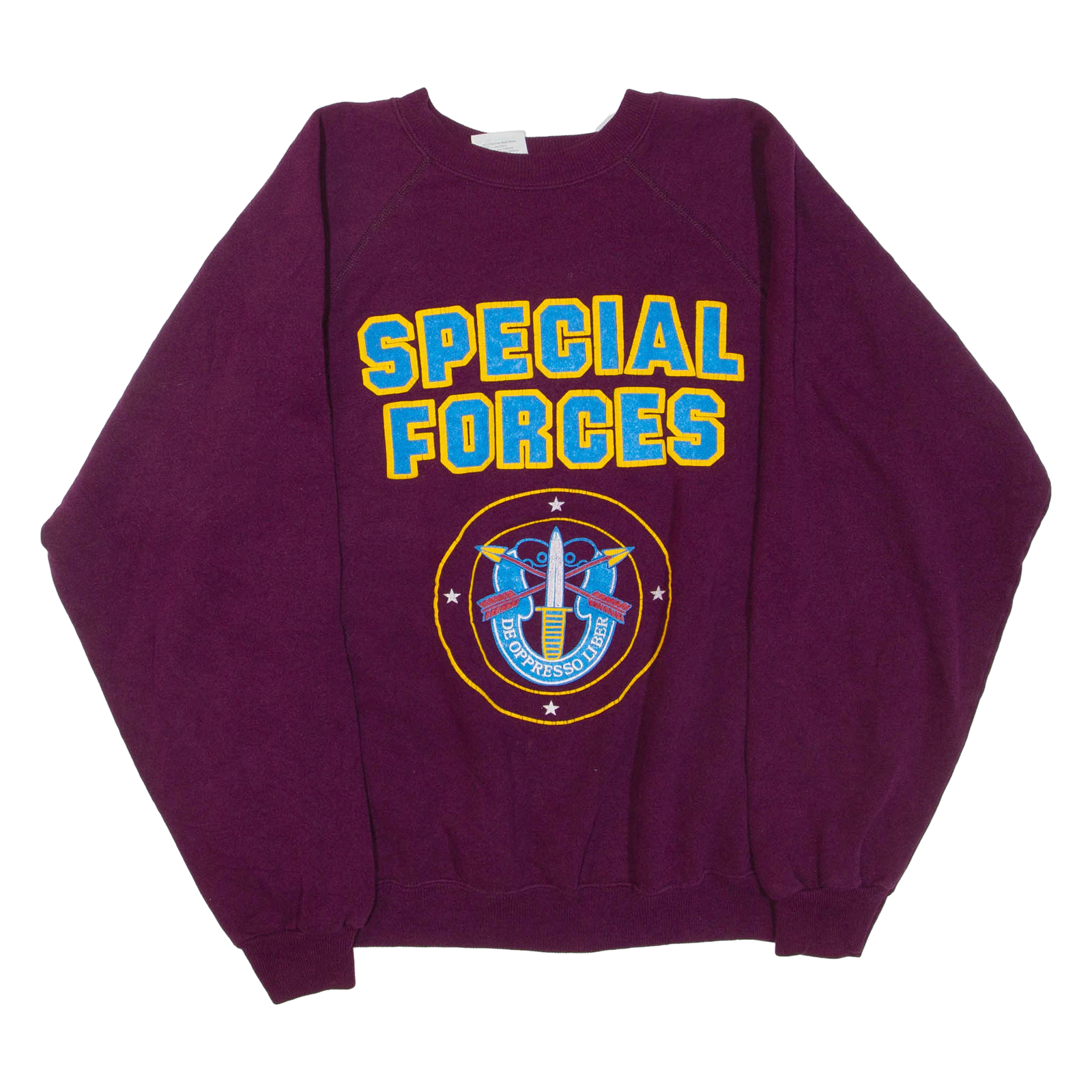 HANES Special Forces Mens Sweatshirt Purple Crew Neck XL – Cerqular