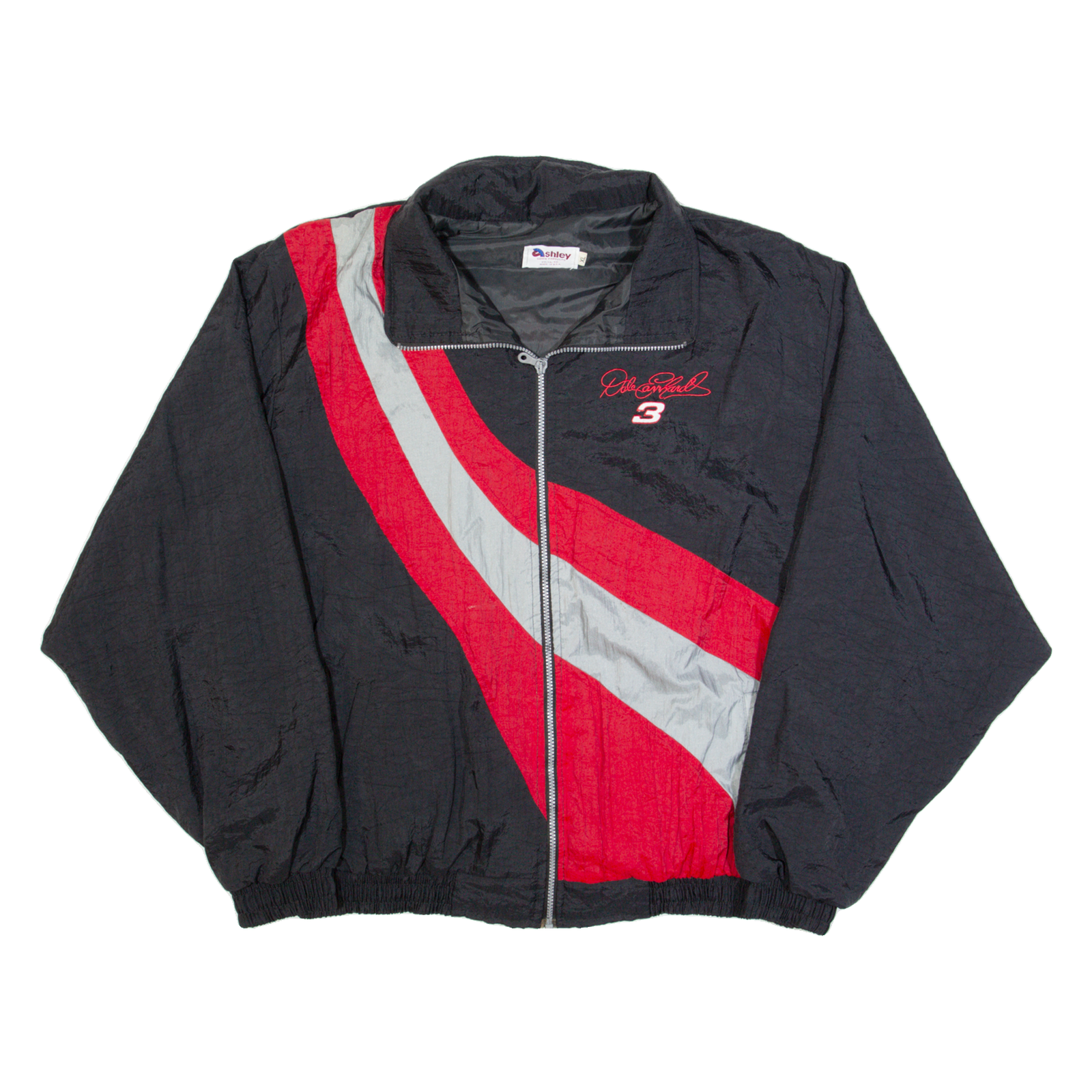 ASHLEY Dale Earnhardt Racing Mens Shell Jacket Black 90s USA XL – Cerqular