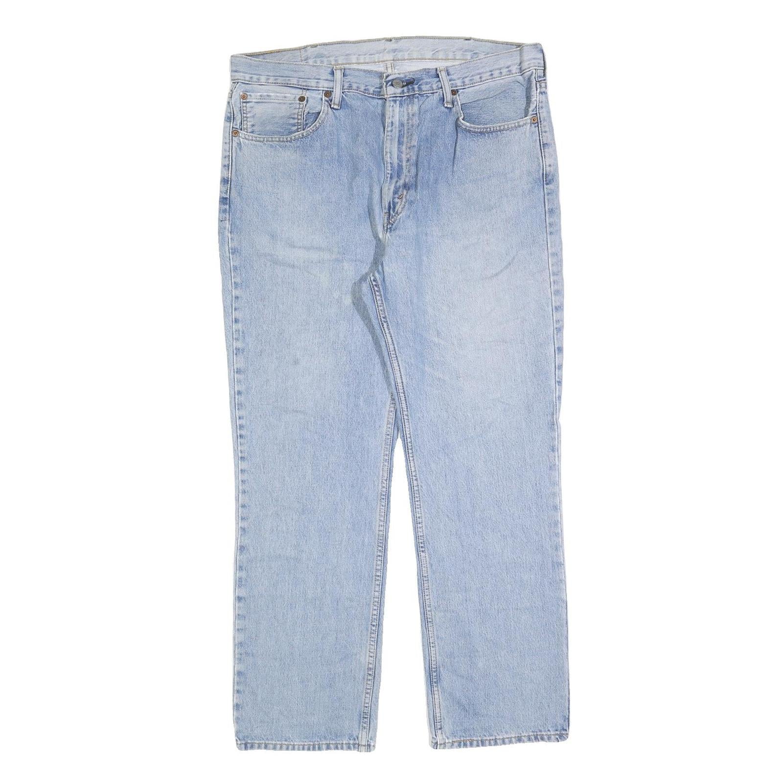 LEVI'S 515 Mens Jeans Light Blue Regular Straight Denim Stone Wash W38 ...